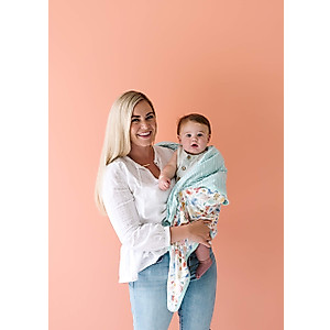 Large Premium Knit Baby 3 Layer Stretchy Quilt Blanket"Nautical" by Copper Pearl