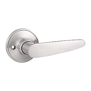 Probrico (1 Pack Door Hardware Dummy Lever Door Handles for Closets,Single Side Individual Door Lever in Satin Nickel
