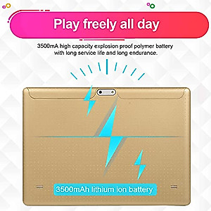 Tablet Android 5.1 Operating System 10.1-inch HD Display Octa Core Processor 1GB RAM and 16GB ROM TF Expansion Support Built-in WiFi Bluetooth GPS Tablet