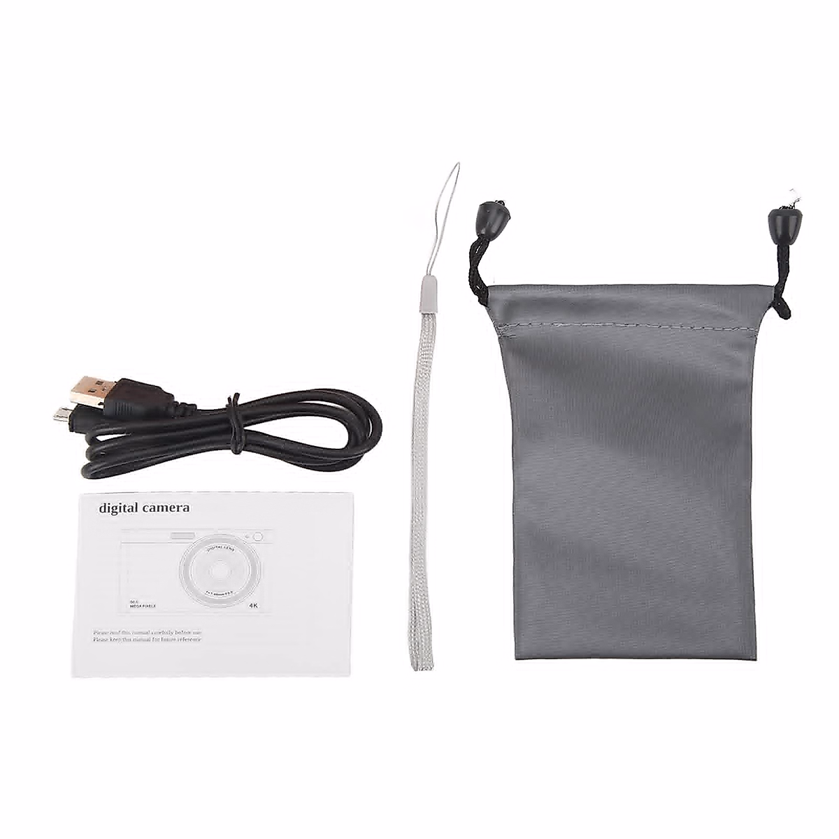 Mini Digital Camera, Digital Camera LED Fill Light for Video Recording (Pink)