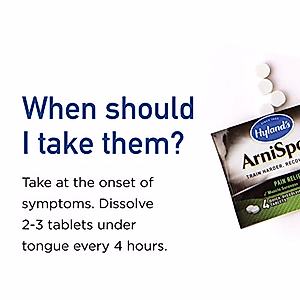 Hyland's Post Workout Recovery Tablets ArniSport, Natural Quick Dissolving Pain Relief, 16 Count