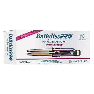 BaBylissPRO Limited Edition Prima2000 - 3/4" / 19mm Stainless Steel Mini Iron