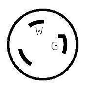 Parkworld 886009 L5-30P Male to L14-30R Generator to Transfer Switch Adapter, for Home Back Power Transfer Switch or House Panel (20FT)