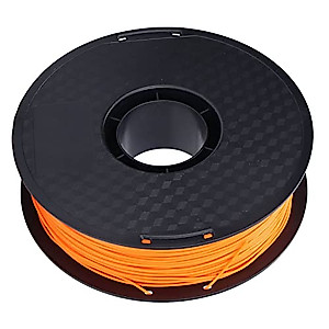 PLA Filaments, High Purity Filament Printing Materials Good Tensile Strength Plastic for Printing(Orange)