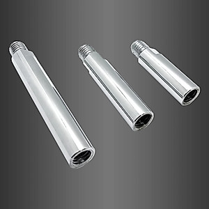 3 PCS 5/8"-11 Thread Angle Grinder Extension Shaft, Rotary Extension Shaft Set, Angle Grinder Extension Connecting Rod, for Polisher and Angle Grinder, 3.1 inch, 3.9 inch, 5.5 inch (Silver)