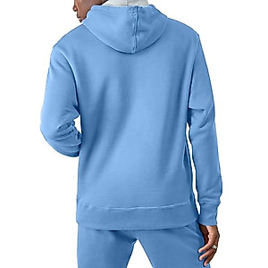 Champion Men's Hoodie, Powerblend, Fleece Striped Sweatshirt for Men (Reg. or Big & Tall)