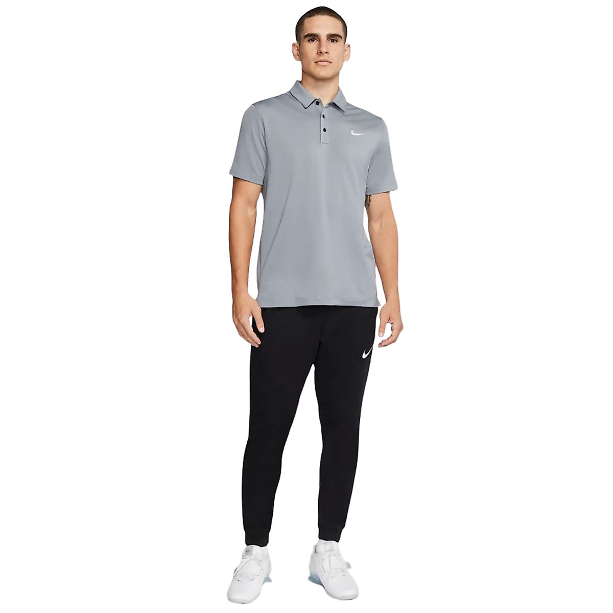 Nike Football Polo Gray | Black | White XL