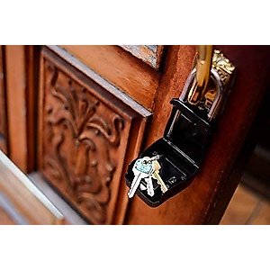 Lion Locks 1500 Key Storage Lockbox, Set-Your-Own Code Lock Portable Key Holder, Rust-Proof Secure Outdoor Key Safe, Hide-a-Key Safe Box Lock Box, Airbnb, Construction (24-Pack/Black)