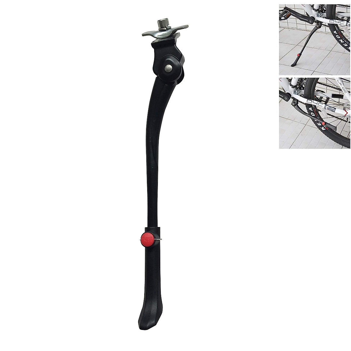 Free-fly Bike Kickstand,Bicycle Aluminum Alloy Kickstand Adjustable for 24-29 Inch Bicycles