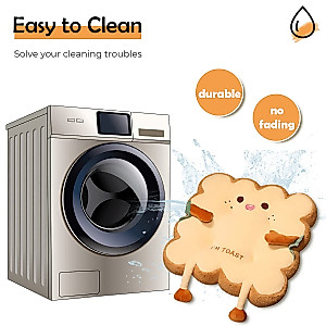 Tyrafry Cute Seat Cushion Soft Sofa Pillow Chair Pad Plush Back Cushion Cozy Washable Seat Cushion Pad for Car, Office and Home, Happy