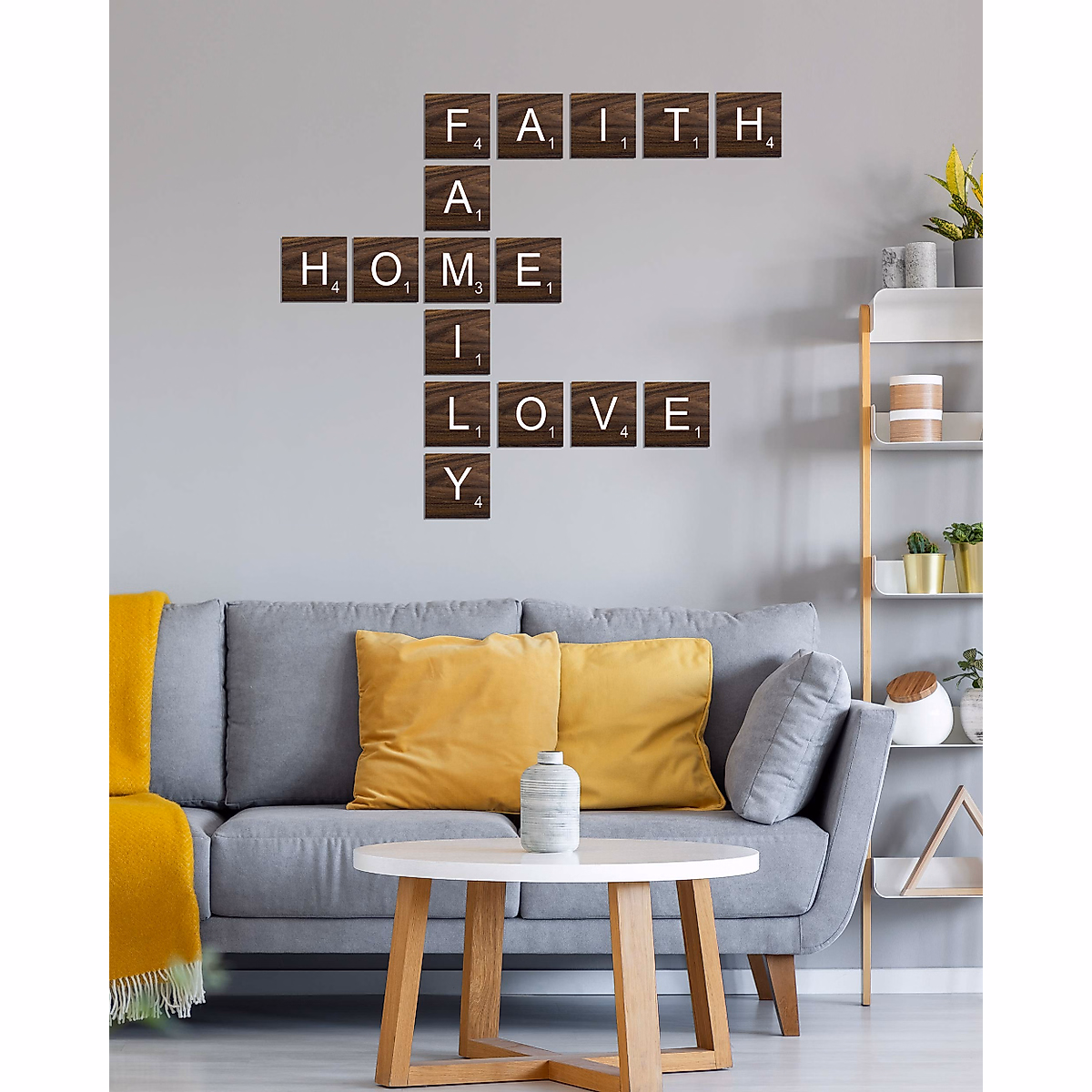 Scrabble Tiles for Wall, Choose Your Size, Scrabble Wall Letters, Custom Home Decor for Wall, Family Decorations Letters & Names