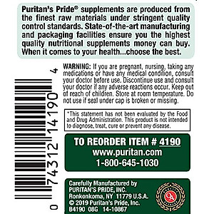 Puritans Pride Chewable Chlorophyll with Natural Spearmint Flavor, 100 Count