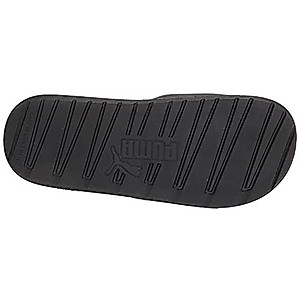 PUMA womens Cool Cat Slide Sandal, Puma Black-rose Gold, 9 US