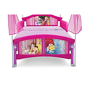 Delta Children Canopy Toddler Bed, Disney Princess( 54.5"lx29.5" w x 51" h)