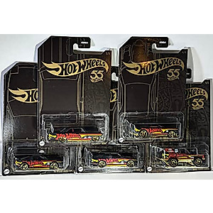 Hot Wheels - '23 Pearl & Chrome 55th Anniversary Set - 5 Cars - Does NOT Include Chase (3/6) - Challenger - Nova - Nissan 180SX - BMW M3 - Range Rover - Mint/NrMint Bubble Wrapped in a Box