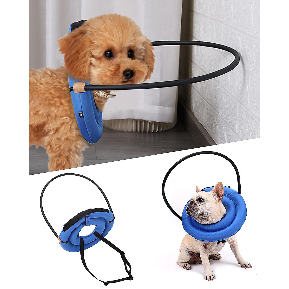 Blind Dog Bumper Halo,Harness Guiding Device for Blind Dog,Pet Anti-Collision Ring for Protective&Build Confidence,Blind Dog Accessories