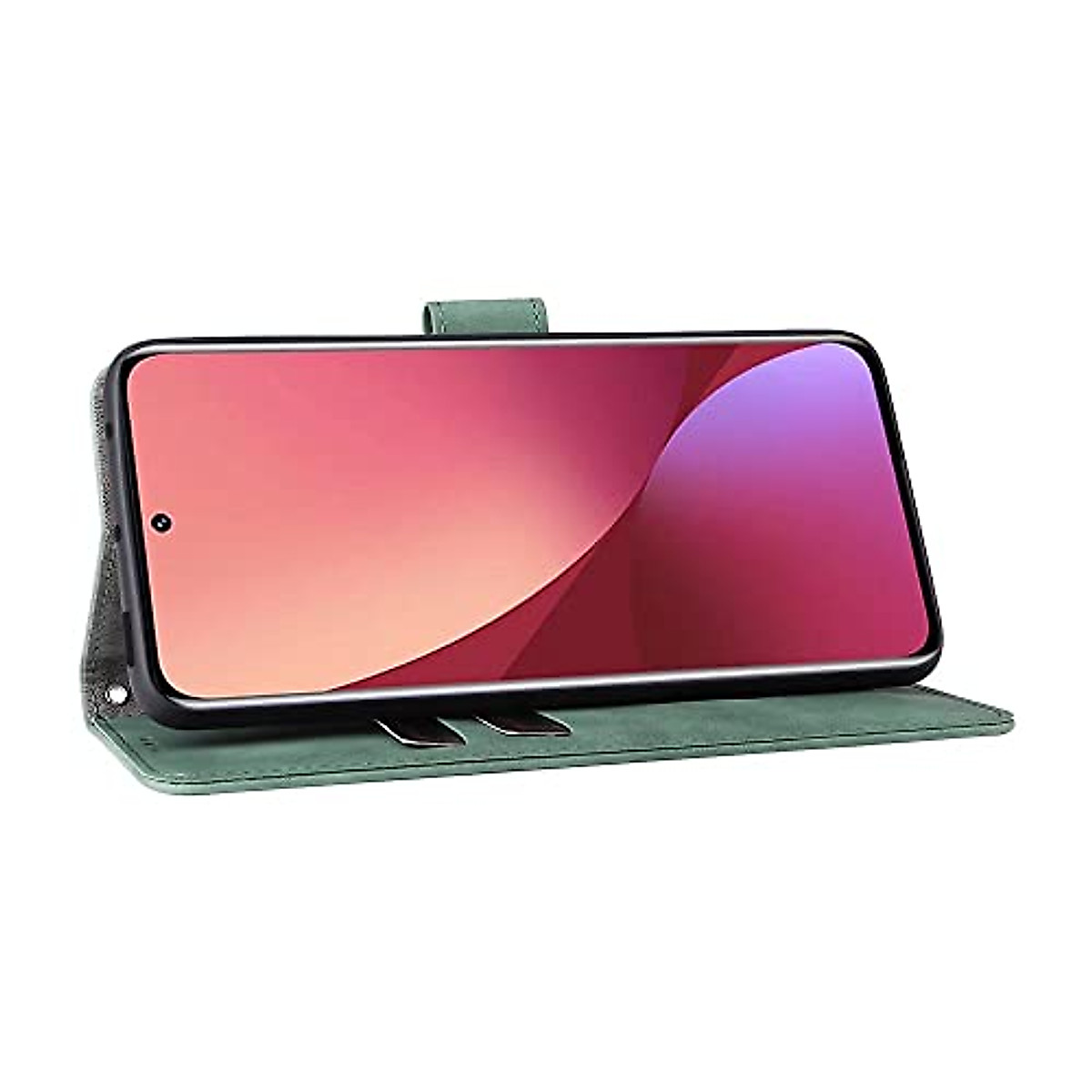 YukeTop Case for Oppo Reno2 Z, PU Leather Flip Folio Wallet Cover, with Card Slots, Case Cover for Oppo Reno2 Z.(Green)
