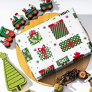 MAYPLUSS Wrapping Paper Large Sheet - Folded Flat - 6 Different Cat Design (45.2 sq. ft.ttl.) - 27.5 inch X 39.4 inch Per Sheet