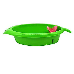 Mipcase Bird Bathtub- Parakeet Bird Bath Shower Tub Indoor Aaccessories for Pet Small Birds Parrots, Green
