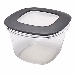 Rubbermaid Premier Easy Find Lids 7-Cup Meal Prep and Food Storage Container, Grey |BPA-Free & Stain Resistant