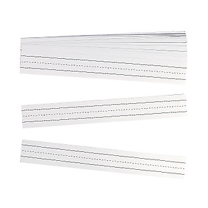 Fun Express 100 Sentence Strips for Classroom, 21½" x 3" Wide-Rule, Thick Paper Ideal for Handwriting Practice, Cardstock Paper for Teachers & Offices