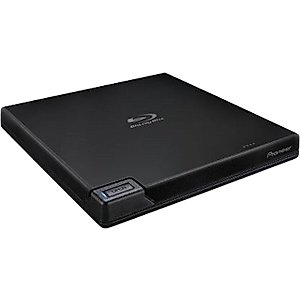Pioneer Electronics BDR-XD07B 6x Slim Portable USB 3.0 BD/DVD/CD Burner Supports BDXL & M-Disc Format with CyberLink Software, Black