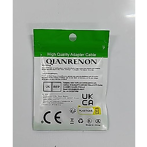 QIANRENON 90 Degree Angle VGA Male to VGA Female Adapter DB15 Male to Female Right Angle Connector VGA L-Shaped Angle Extender, for TV Computer Monitor Projector, Right Bend