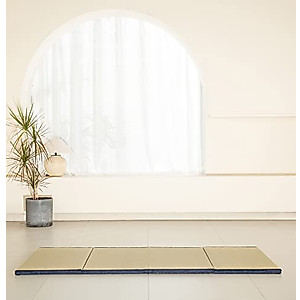 MustMat Tatami Mat Twin XL Japanese Tatami Floor Mattress Rush Grass Tatami Bed with Storage Bag 39 x80 x1.4 in (Blue)