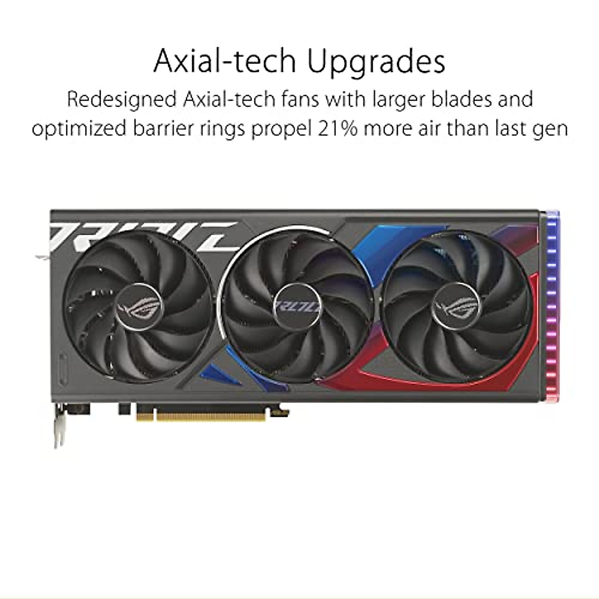 ASUS ROG Strix GeForce RTX™ 4060 Ti OC Edition Gaming Graphics Card (PCIe 4.0, 8GB GDDR6, DLSS 3, HDMI 2.1, DisplayPort 1.4a)