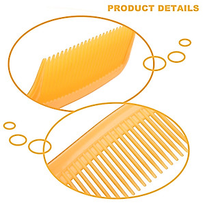 15Pcs Comb With Handle Colorful Styling Handle Comb Set Plastic Round Long Handle Comb Fine Dressing Unbreakable Detangling Hair Comb for Women Toddler, 8 Inch