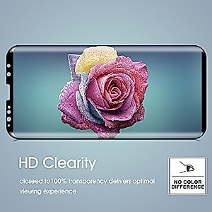 Galaxy S9 Screen Protector Tempered Glass, [Update Version] OTAO 3D Curved Dot Matrix [Full Screen Coverage] Glass Screen Protector(5.8") with Installation Tray [Case Friendly] for Samsung Galaxy S9