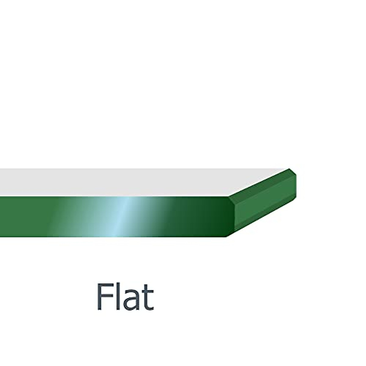 Rectangle Floating Glass Shelf - 6" x 36" Inch -3/8" Inch Thick - Flat Polished