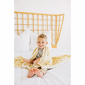 Copper Pearl Three-Layer Baby Blanket: Soft Quilts for Boys & Girls | Breathable, Cozy Blanket for Newborns & Toddlers | 46x46 Premium Polyester/Rayon | Honeycomb