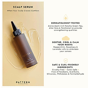 PATTERN Beauty by Tracee Ellis Ross Scalp Serum with Rosemary and Peppermint Oil to Moisturize Dry, Itchy Scalps, 4 Fl Oz