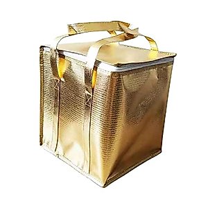 NOLITOY Insulated Grocery Bags 2pcs Baking Tote Foldable Lunch Bag Pizza Warmer Bags Insulated Portable Cooler Delivery Insulated Food Delivery Bag Cake Pizza Packaging Bag Heating