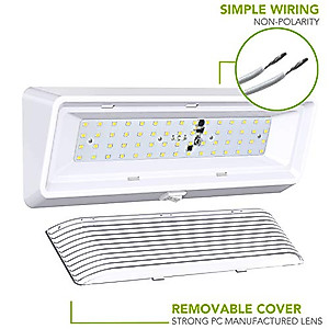 Leisure LED 2 Pack RV Exterior Porch Utility Light with Switch XL 12v 650 Lumen Lighting Fixture. Replacement Lighting for RVs, Trailers, Campers, 5th Wheels White Base Clear Lens (White, 2-Pack)