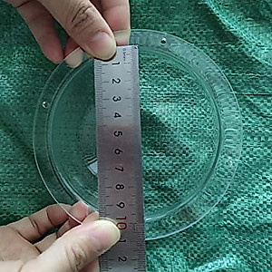 Trolleyshop Diameter 3.94 inch/100MM w/ 4 Holes Acrylic Dome Flange Clear Plastic Hemisphere Indoor/Outdoor CCTV Replacement Clear Dome Camera Cover Security Dome Camera Housing