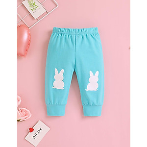 My First Easter Outfit Infant Baby Boy Long Sleeve Bow Tie Romper Bunny Pants with Hat Easter Clothes Sets Blue