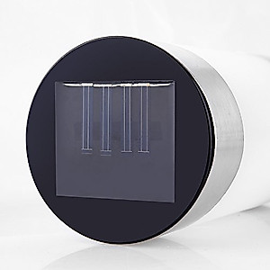 Yuehuam 2Pcs Solar Wall Lights Outdoor Wall Sconce Light Fixture Stainless Steel Waterproof Wall Lantern Decorative Garden Yard Lamp Light