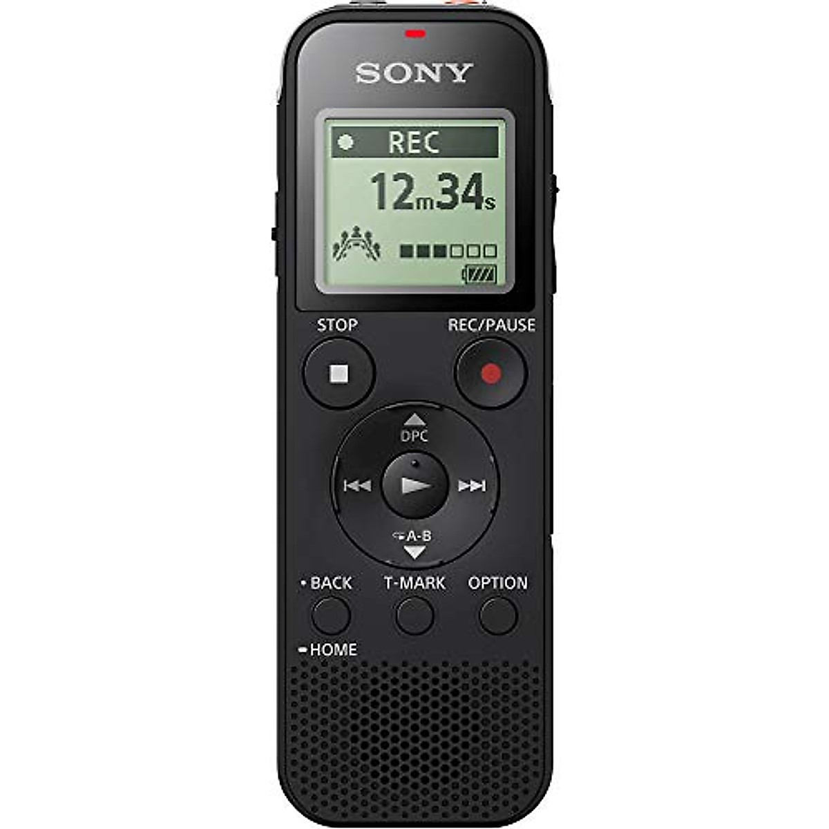Sony ICD-PX470 Stereo Digital Voice Recorder with Built-in USB Bundle with 16GB microSD and Hard Carrying Case (3 Items)