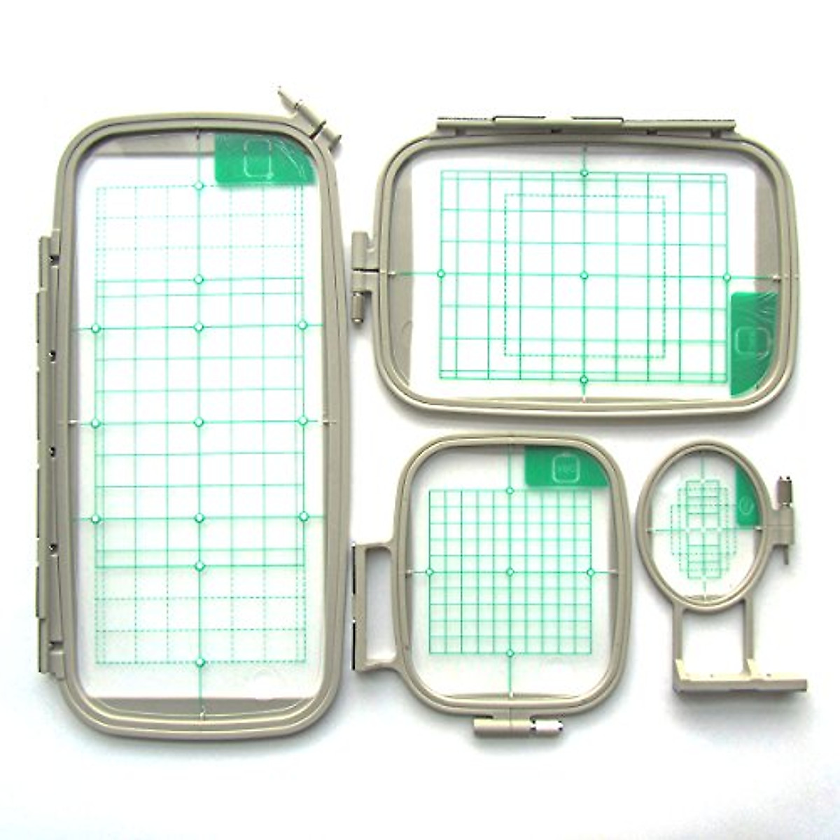 CKPSMS Brand - #Embroidery Hoop-4 Embroidery Hoop Compatible with/Replacement for Brother brand PE770 PE700 PE700II Machine - PE-770 Condition + (Embroidery Hoop-4 1SET)