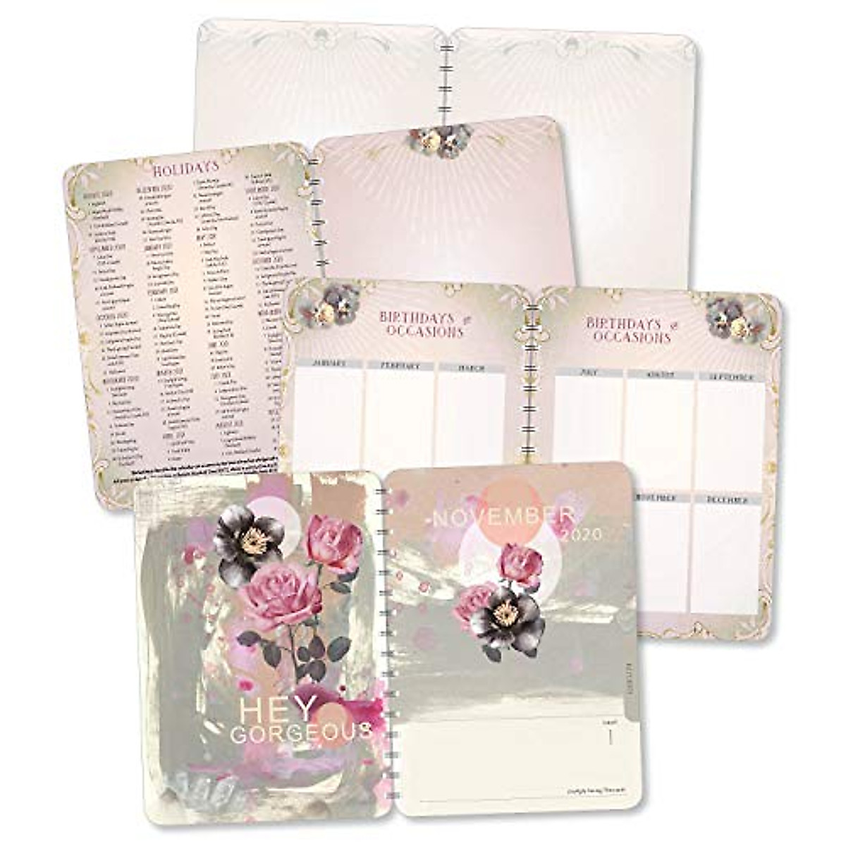 PAPAYA 2021 On-the-Go Weekly Planner: 17-Month Calendar with Pocket (Aug 2020 - Dec 2021, 5" x 7" closed): Fierce