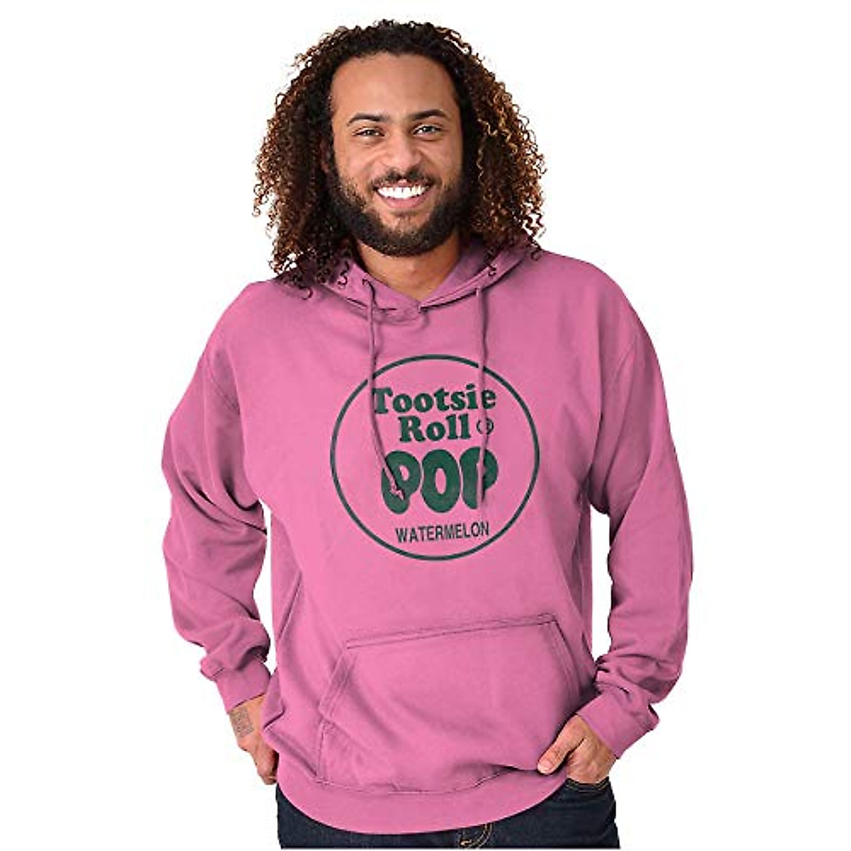Brisco Brands Retro Flavor Watermelon Tootsie Pop Hoodie Sweatshirt Women Men
