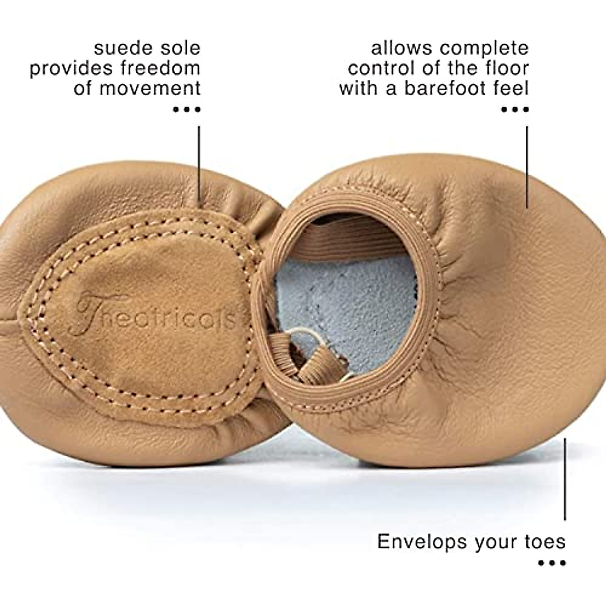 Theatricals Leather Half Sole Tan M T8970