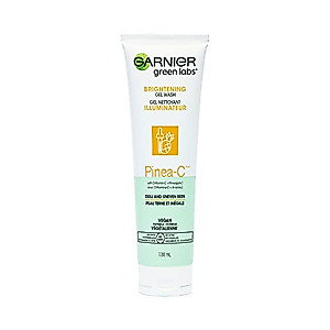 Garnier SkinActive Green Labs Brightening Gel Washable Cleanser with Vitamin C and for Dull and Uneven Skin 4.4 Packaging May Vary, Pinea-C, Pineapple, 13.2 Fl Oz