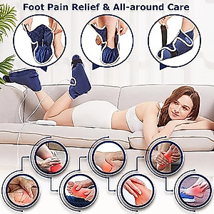 CAMECO 1 Pair Foot Heating Pad for Feet Neuropathy, Heated Foot Warmers for Women Men, Under Desk Plug in Foot Heat Therapy Pad for Feet & Ankles Plantar Fasciitis Pain Relief, 86-158℉ Temperature