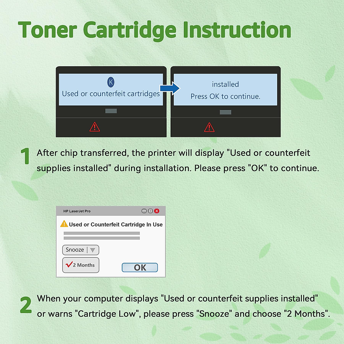 GREENSKY 2 Pack (No Chip) Toner Cartridge Replacement for HP 58X CF258X 58A CF258A to Use with HP Laserjet Pro MFP M428fdw M428fdn M428dw Laserjet Pro M404n M404dn M404dw M404 Enterprise M406dn Printer
