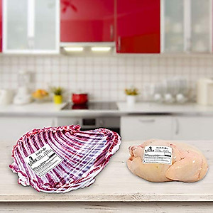 Poultry Freezer Labels,50Pcs 4x3 Inch with Safe Handling Instructions Exemption