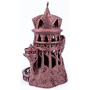 Druid Dice Tower for All Dice Sizes. Perfect Dice Roller for Dungeons and Dragons, Tabletop RPG, Miniature Games and Board Games, 3D Vikings