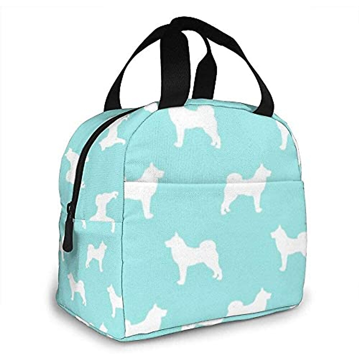 Lunch Bag Akita Dog - Akita Silhouette Lunch Box Insulated Bag Tote Bag For Men/Women Work Travel